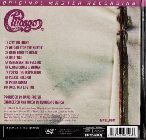 Chicago Chicago 17 : Back | CD Covers | Cover Century | Over 1.000.000 ...